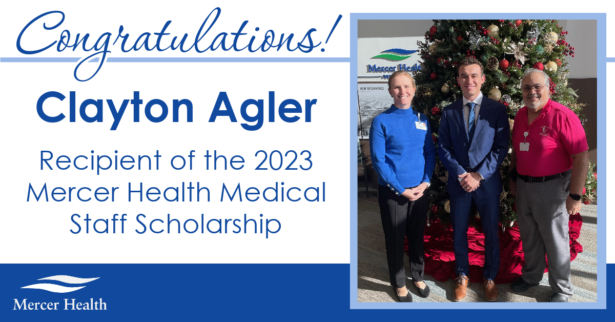 Mercer Health Medical Staff awards Medical Student Scholarship | Mercer ...