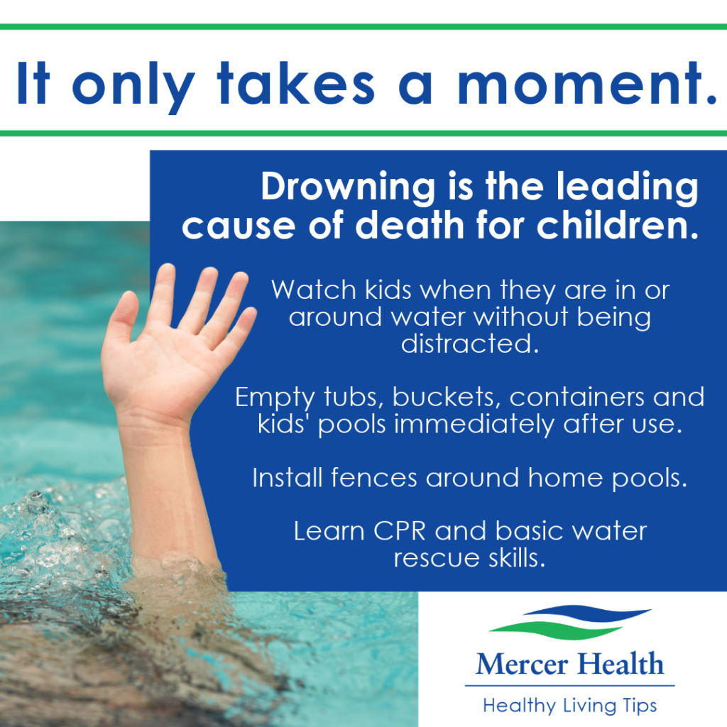 Water and Drowning: It Only Takes a Moment | Mercer Health