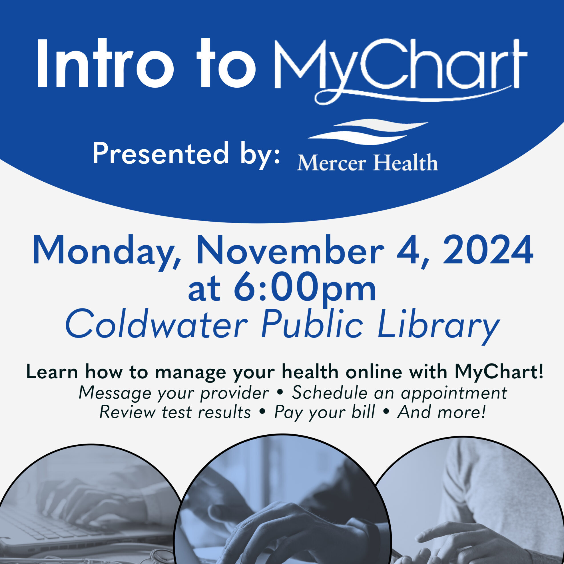 Mercer Health to hold MyChart Education | Mercer Health