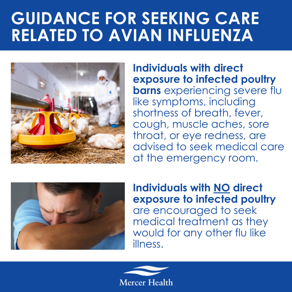 Guidance for Seeking Care Related to Avian Influenza | Mercer Health